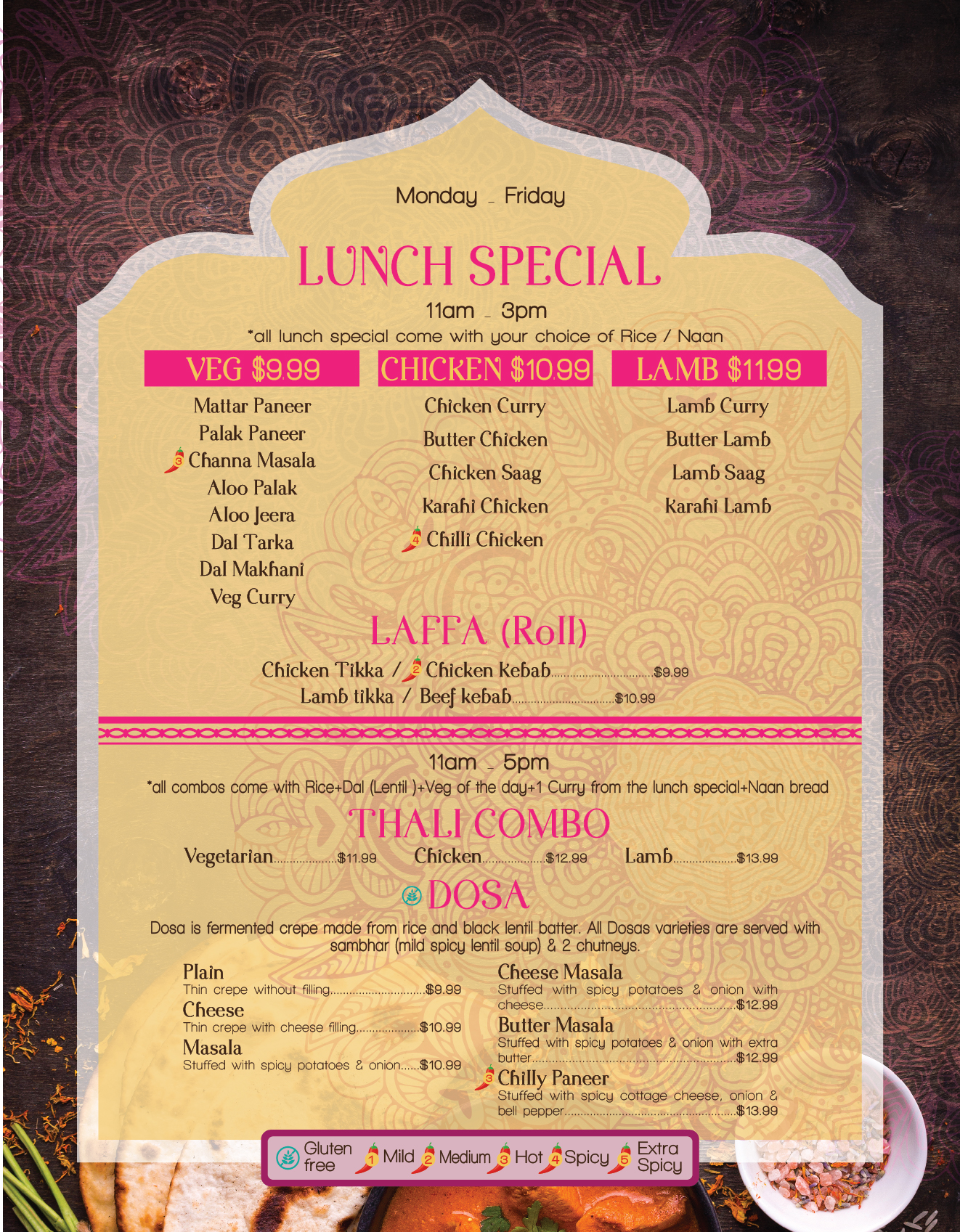 Special Lunch - Raj Mahal Indian Cuisine